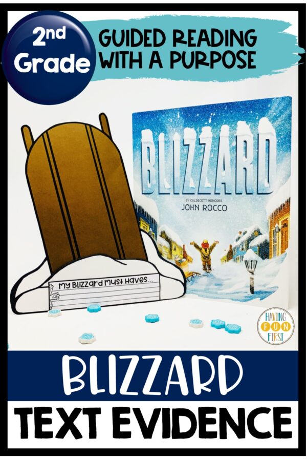 Teaching Text Evidence with the book "Blizzard" - Having Fun First