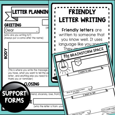 Writing A Letter Worksheets, Mentor Texts, & Activities