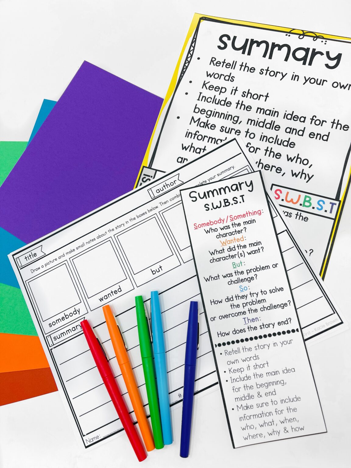 How To Teach Summarizing - Free Resources - Having Fun First