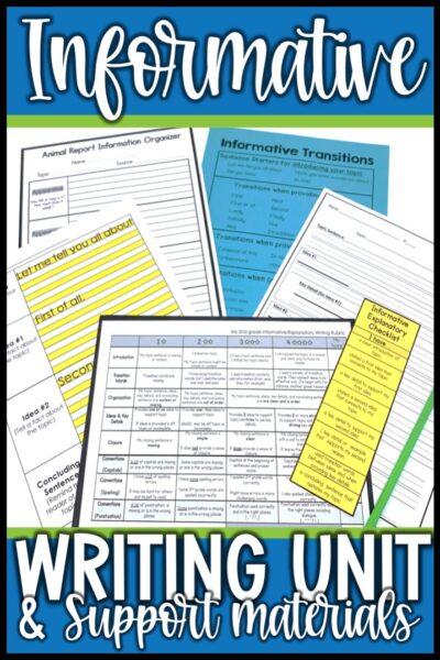 Tools for Teaching Informational Writing - Having Fun First