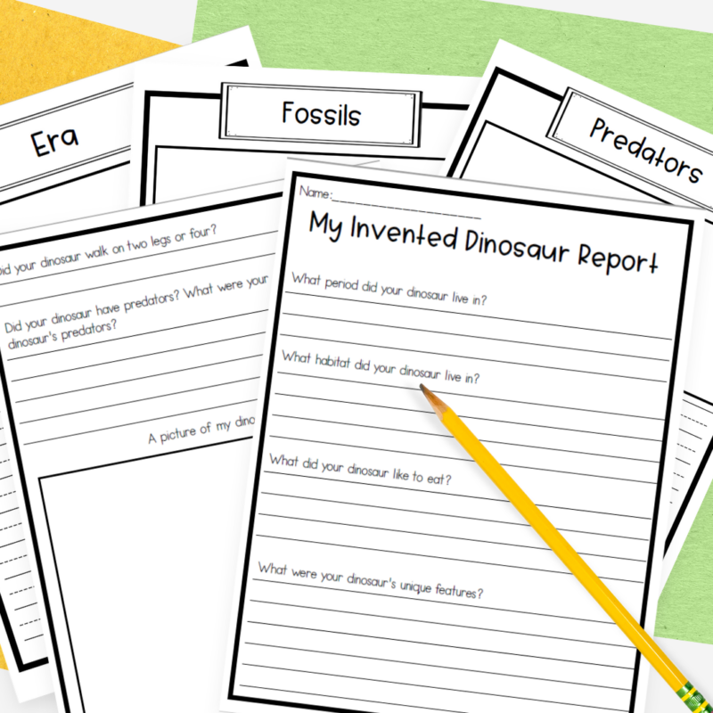 Dinosaur Reading Comprehension - Having Fun First