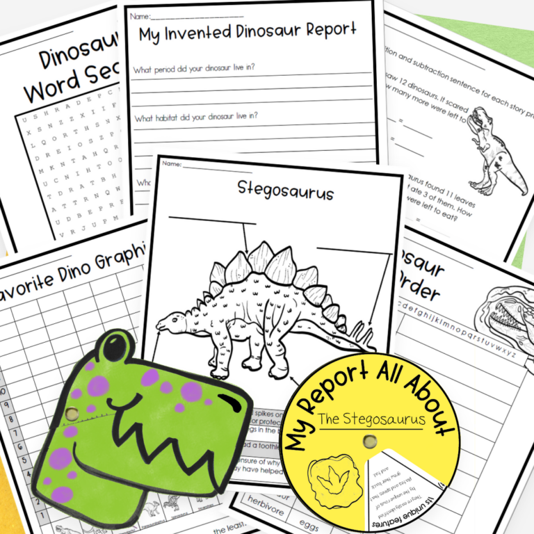 Dinosaur Reading Comprehension - Having Fun First