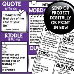 Daily Morning Meeting Slides | MAY | 4th & 5th Grade