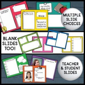 Meet the Teacher Slideshow Bright Colors - Having Fun First