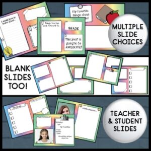 Meet the Teacher Editable Slideshow - Having Fun First