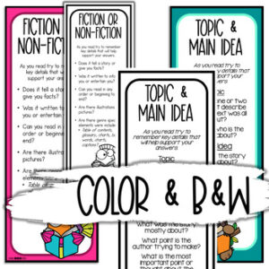 Reading Comprehension Bookmarks - Having Fun First