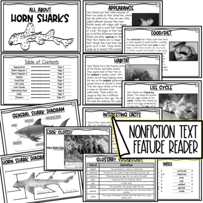 Teaching Nonfiction Text Features with Sharks